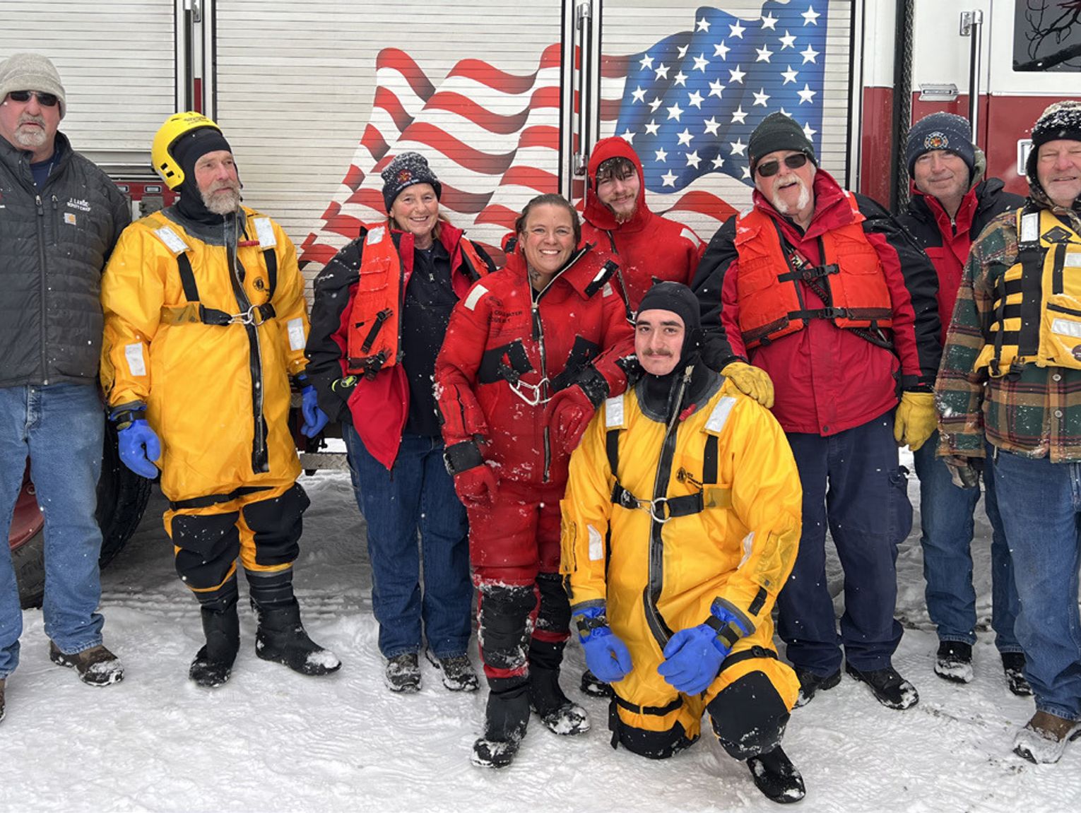 Trained in ice rescue